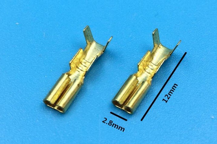 2.2 2.8 4.8 6.3MM female wiring terminals / crimp ... – Vicedeal
