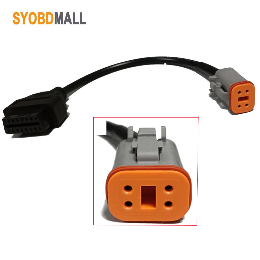 4 Om 16Pin Obd Adapter Voor Harley 4PIN Motorfiets... – Vicedeal