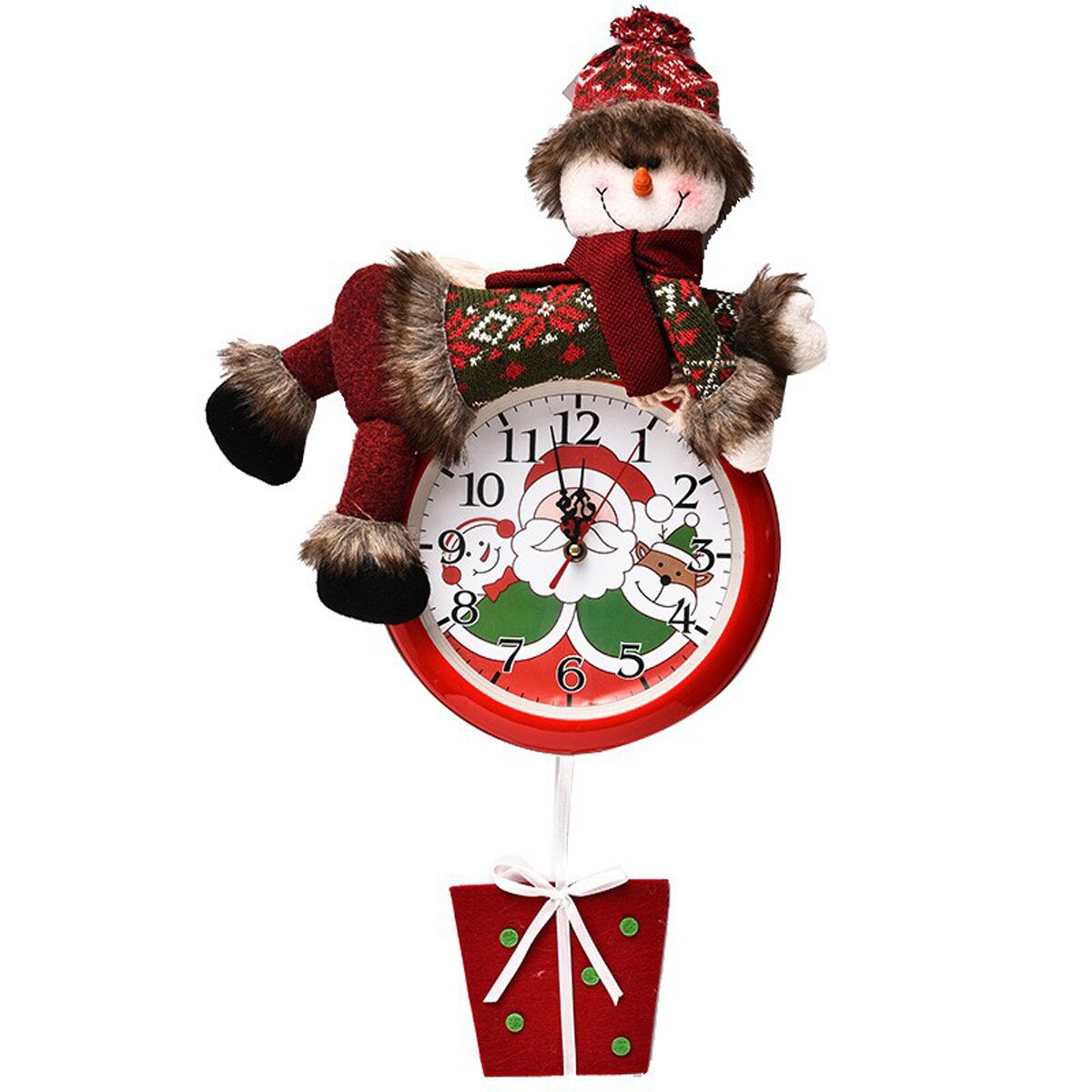 Christmas Wall Clock Santa Claus/Snowman/Deer Patt... – Vicedeal