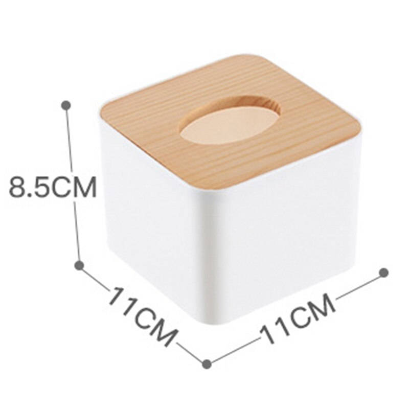 Vierkante Tissue Doos Tissue Doos Met Houten Dekse... – Grandado