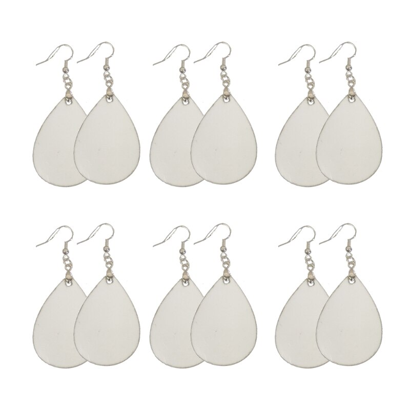 6 paar Holz Sublimation Rohlinge Ohrring MDF Subli... – Grandado