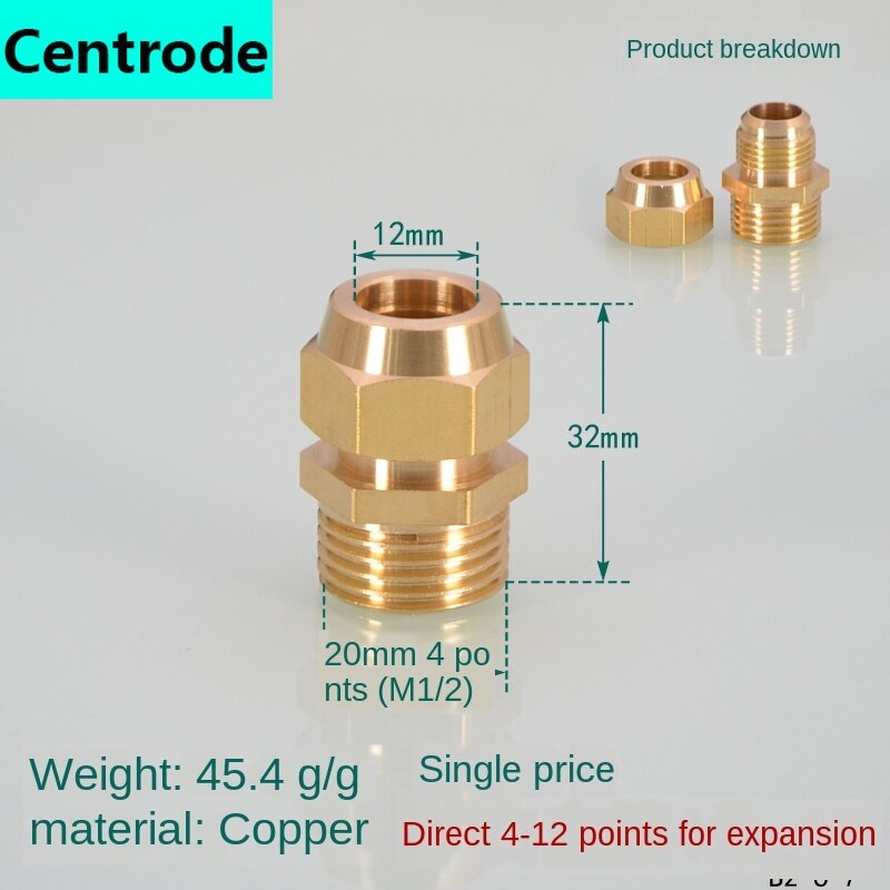 Pipe Fittings Outer wire flaring direct copper pip... – Grandado