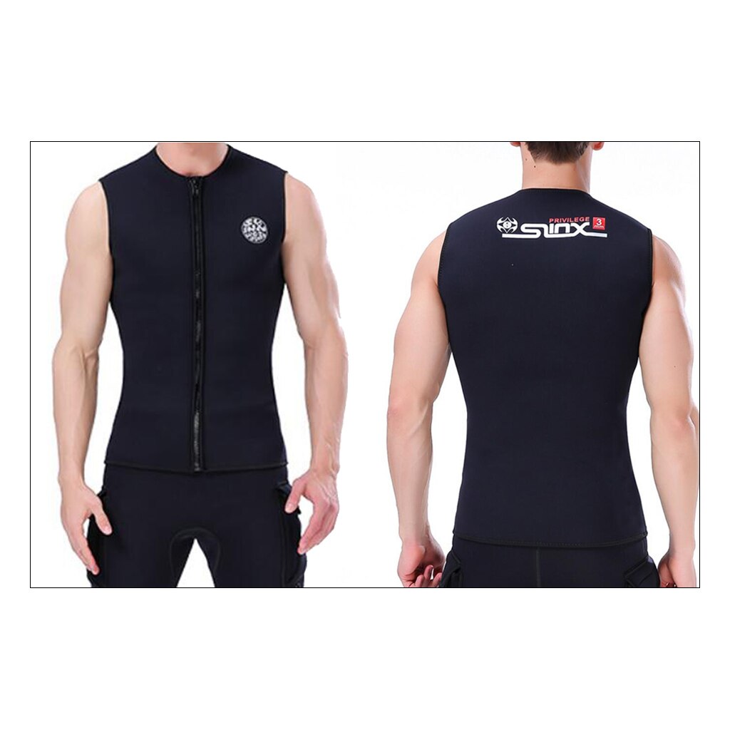 Men Women Wetsuit 3mm Zipper Diving Vest Sleeveles... – Grandado