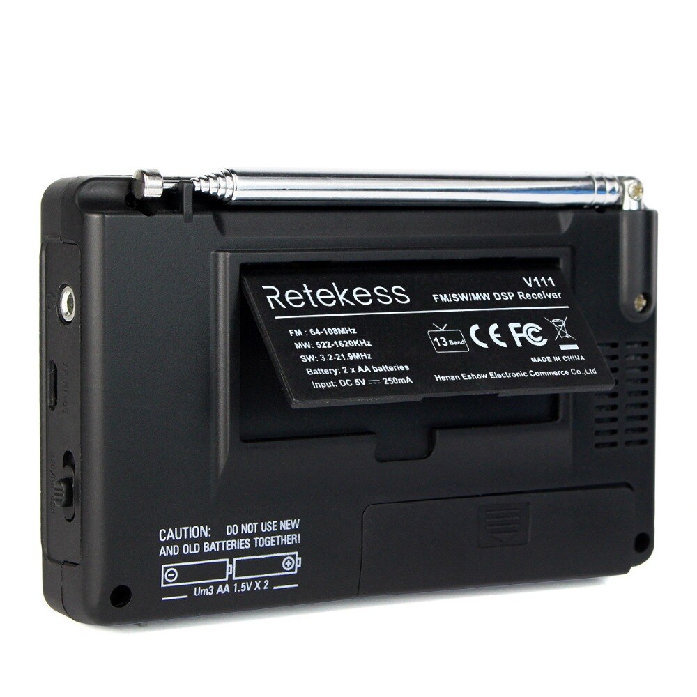 Retekess V111 Draagbare Fm Radio Dsp Fm Stereo/Mw/... – Vicedeal