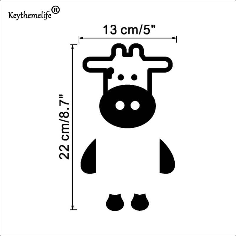 Cute Animals Cats Cow Light Switch Stickers For Wa... – Grandado