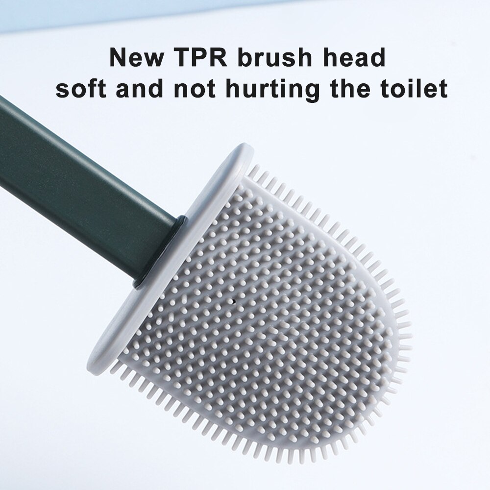 Tpr Flexiable Toiletborstel Badkamer Rubber Reinig... – Grandado