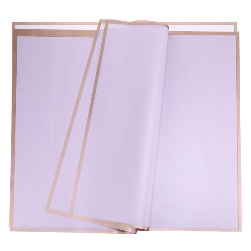 20Pcs Vergolden Rand Verpackung Papier Bouquet Ver... – Vicedeal