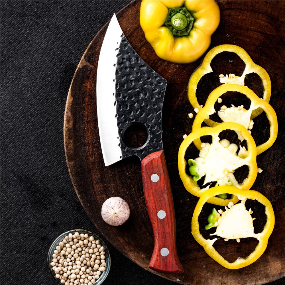 Sharp Handmade Forged Clad Steel Kitchen Chef Boni... – Vicedeal