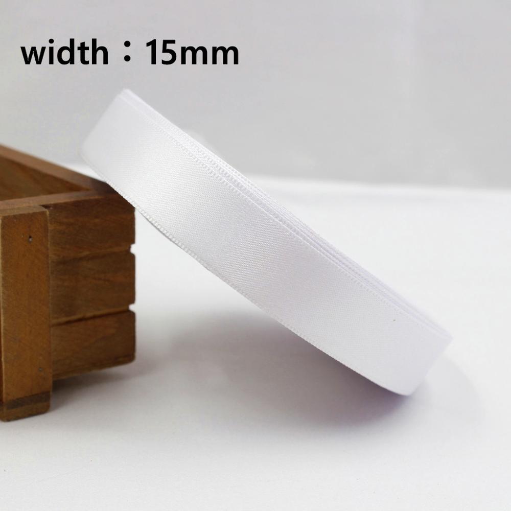 001, 25 m white silk ribbons decorate wedding ribb... – Grandado