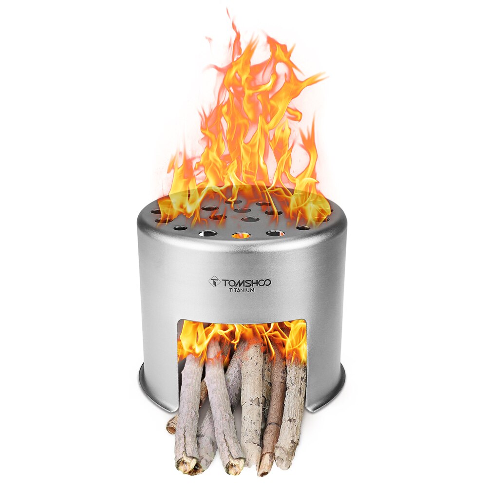 Outdoor Titanium Stove Camping Wood Burner Mini Po... – Grandado