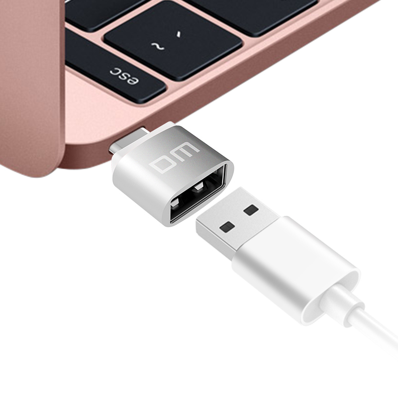 DM Typ-C Adapter Silber USB C Männlichen zu USB2.0... – Grandado
