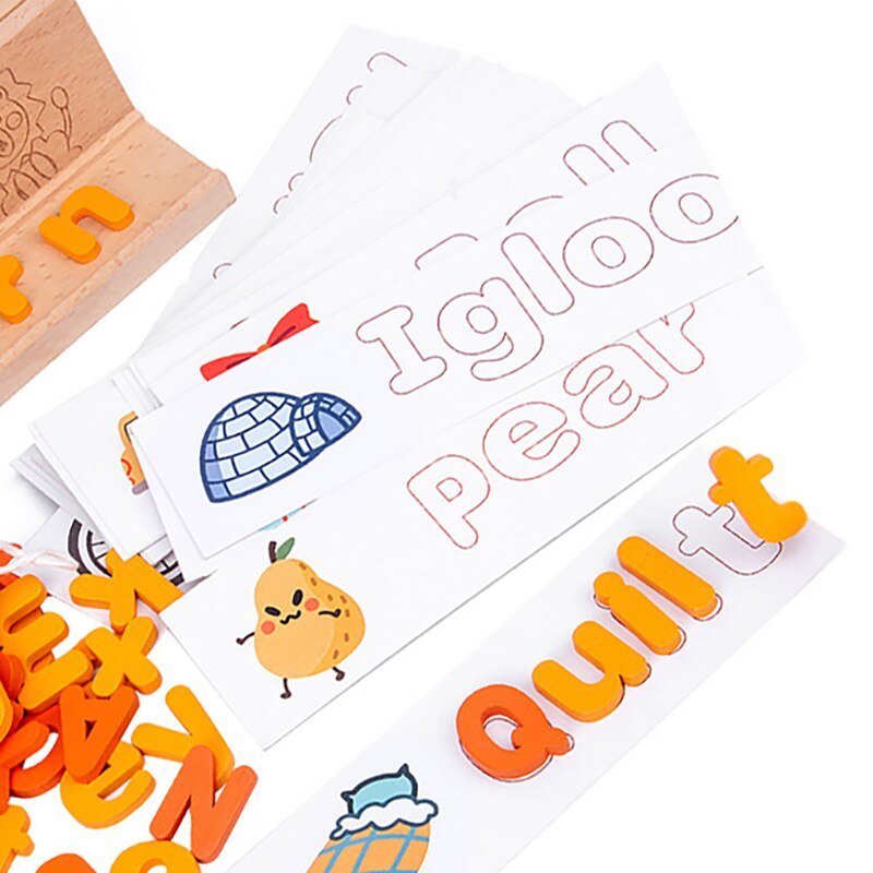 66 Sets Spelling Word Puzzle Game Toy Letters Reco... – Vicedeal