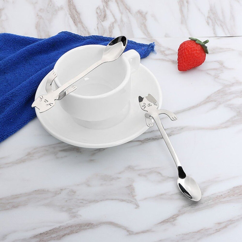 Praktisk kawaii tegneserie dyr kat form rustfrit s... – Vicedeal