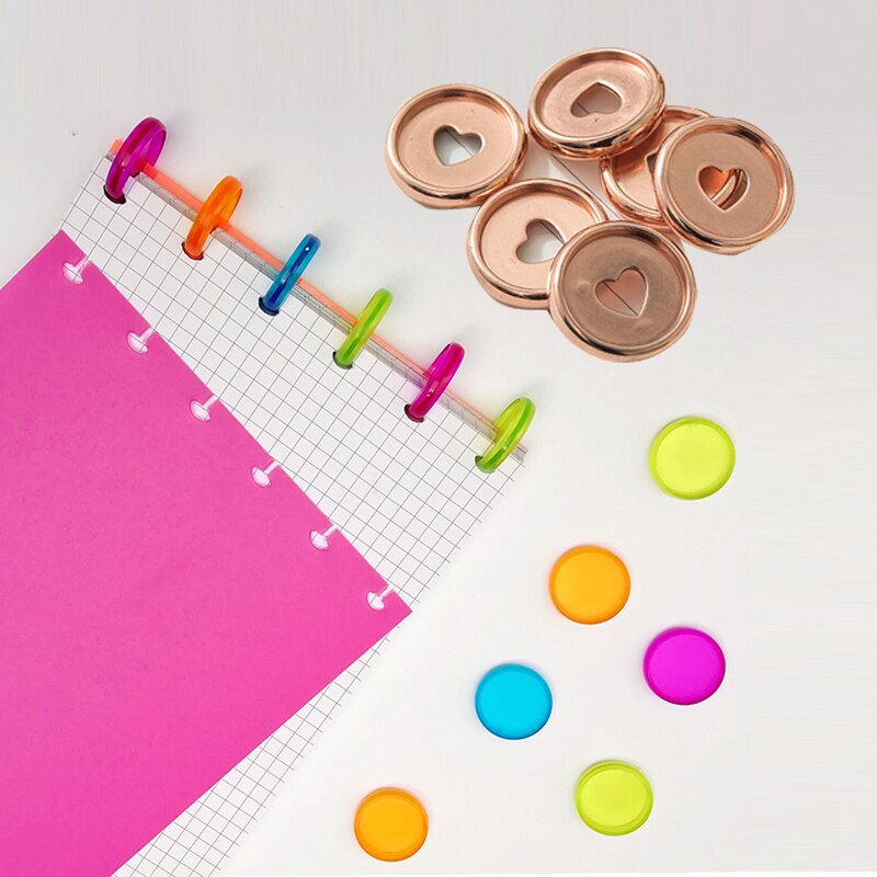 10Pcs Colorful Plastic Disc Binding Ring Loose Lea... – Vicedeal