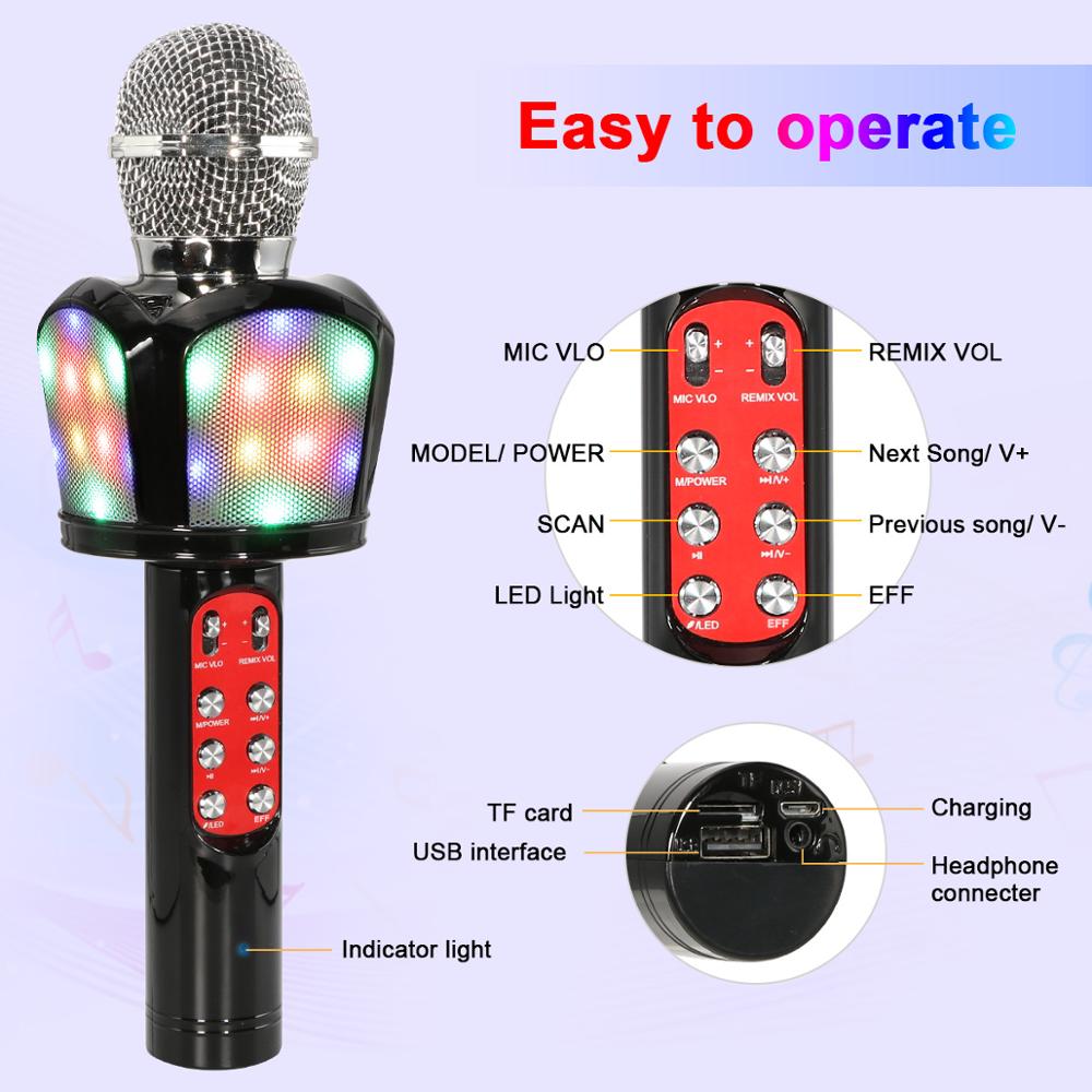 Wireless Handheld Microphone, Easy-to-use Karaoke ... – Vicedeal