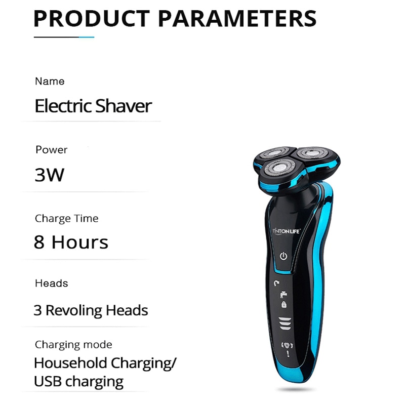Rechargeable Electric Shaver Electric Beard Trimme... – Grandado