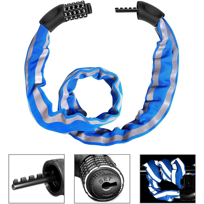 Bike Lock Combination 5 Digit, Cycle Chain Lock, S... – Grandado