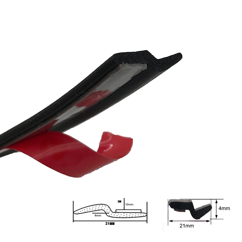 1Meter Window Edge Seal D Z P B Shape Car Door Rub... – Vicedeal