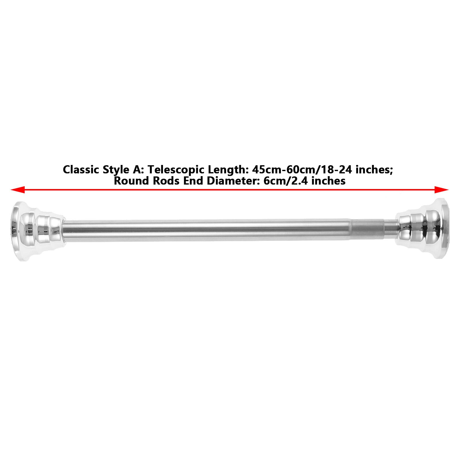 Bathroom Shower Rod Stainless Steel Clothes Hangin... – Grandado