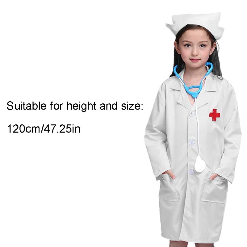 1PC Children Doctors Uniform White Hospital Cospla... – Grandado