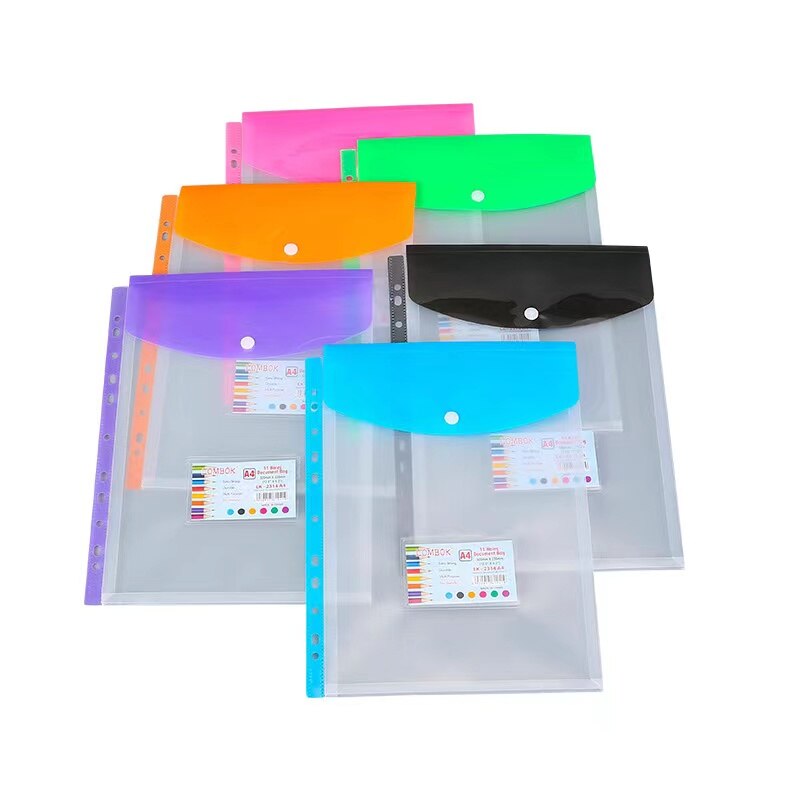 A4 Size Plastic File Folders Wallets Colorful Docu... – Vicedeal