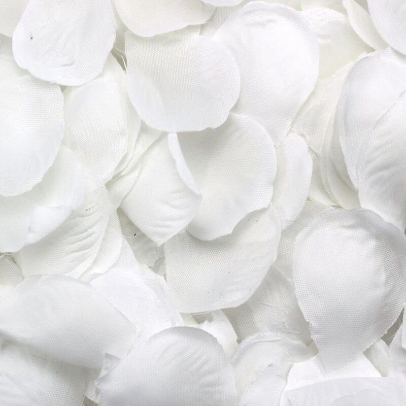 500 Rose petals scattered white decoration Wedding... – Vicedeal