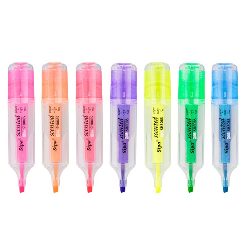 Transparent Scented Marker Highlighter pen for rea... – Grandado