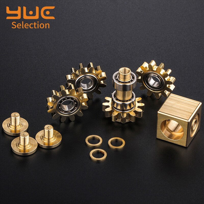 YUC Brass Gear Spinner Removable Hand Spinner Copp... – Grandado