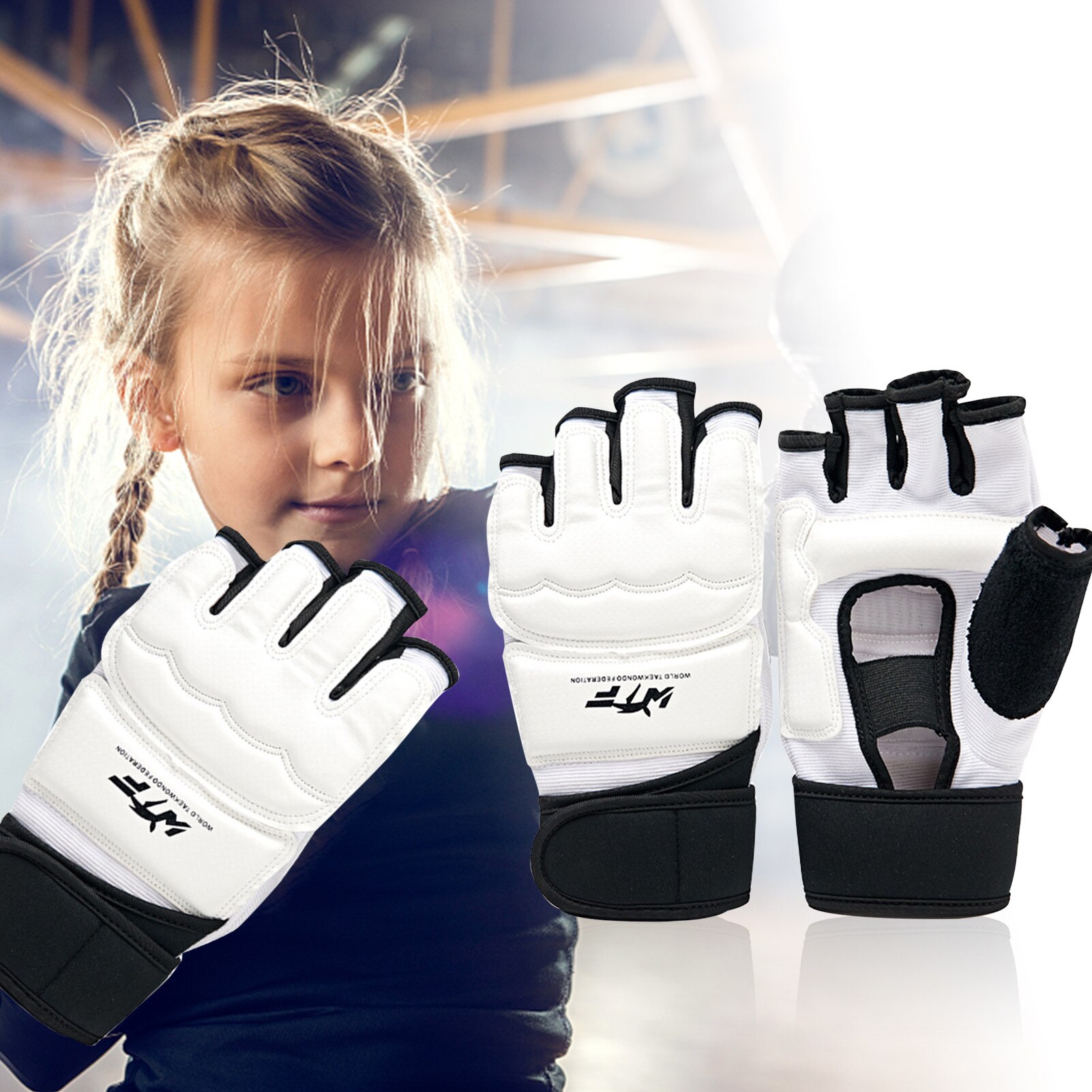 Half Finger Fight Boxing Gloves Mitts Karate Sandb... – Vicedeal