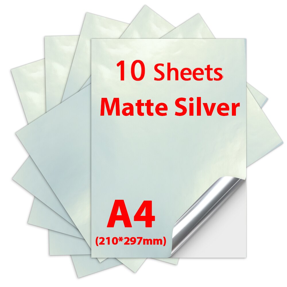 10 Sheets Printable Vinyl Sticker Papier Glossy Li... – Grandado