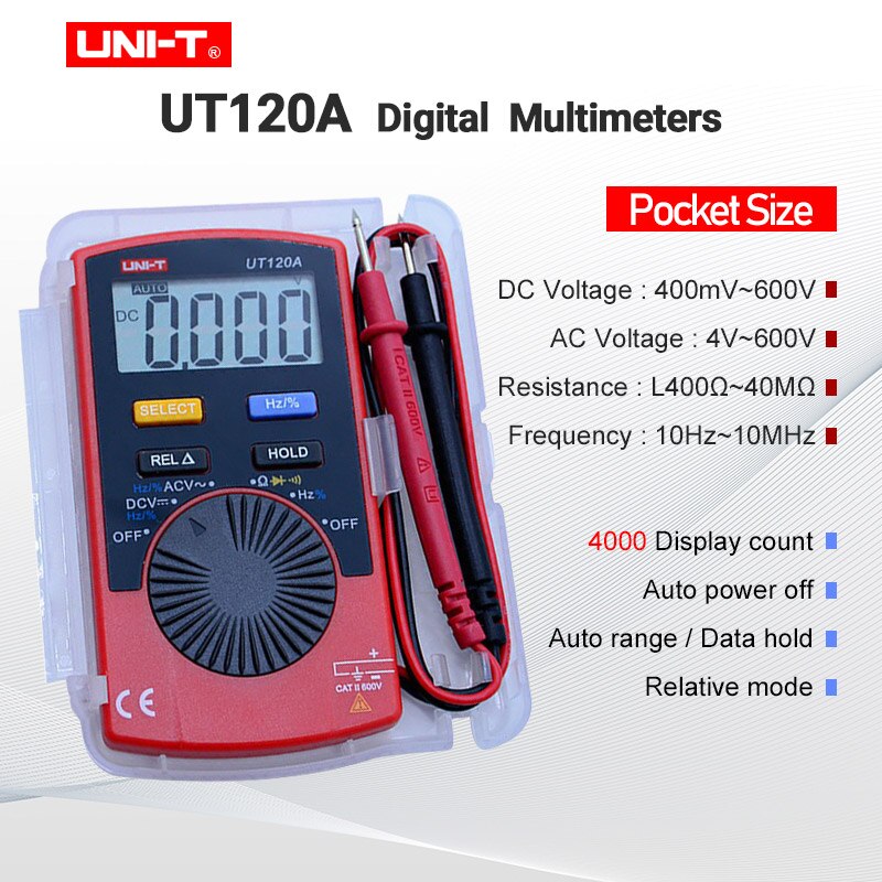 Uni-t handhållen digital multimeter ut120a ut120b... – Vicedeal
