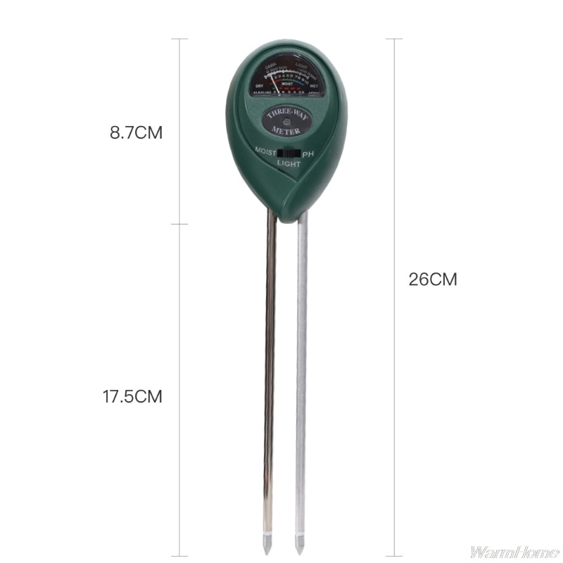 Medidor de PH del suelo 3 en 1, medidor de humedad... – Grandado