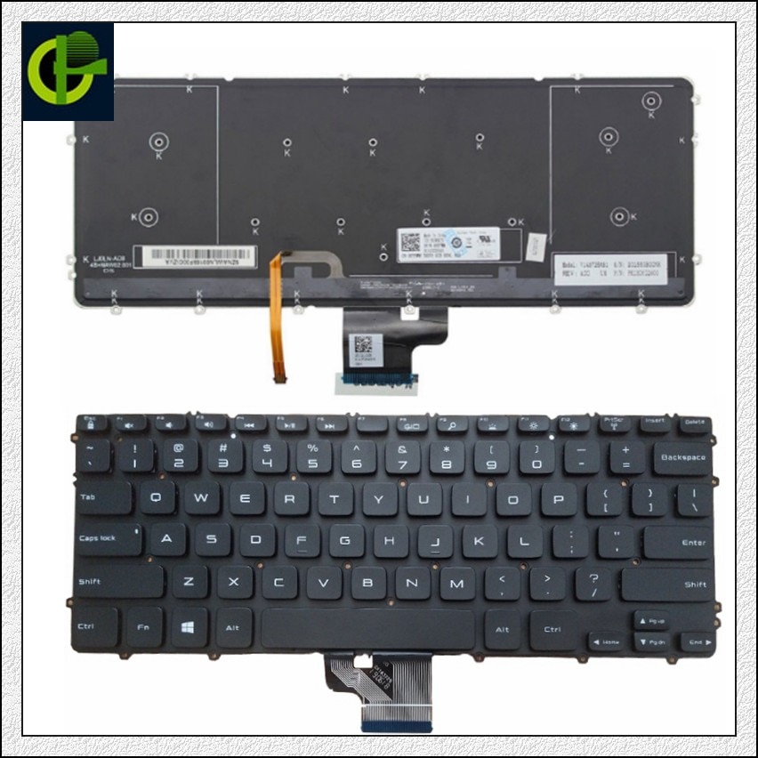 Original English Backlit Keyboard for DELL Precisi... – Grandado