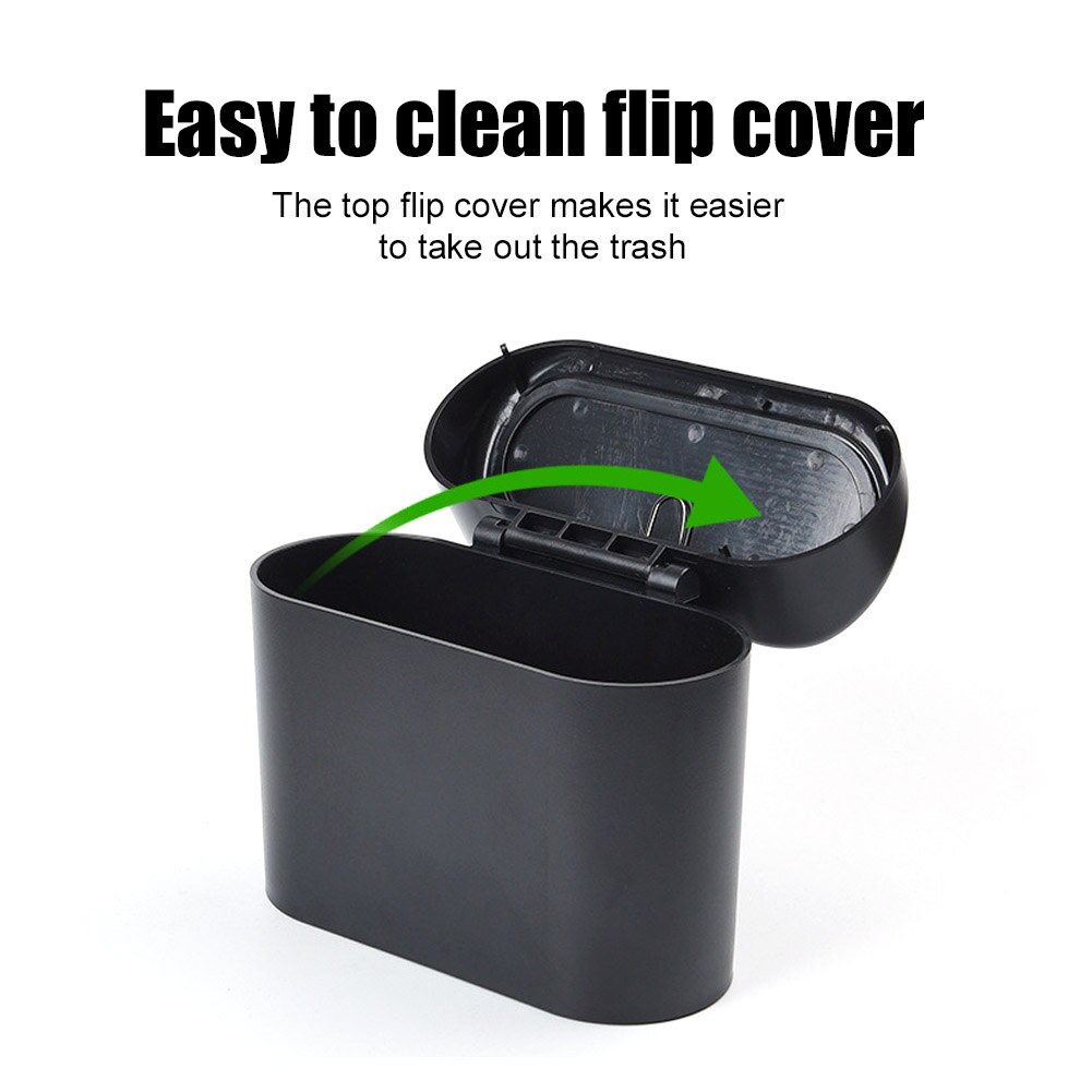 Car Trash Can Hanging Garbage Dust Case Car Abs Pr... – Grandado