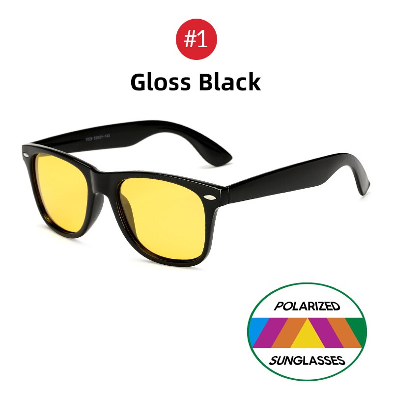 Square Classic Night Vision Glasses Men Summer Pol... – Grandado