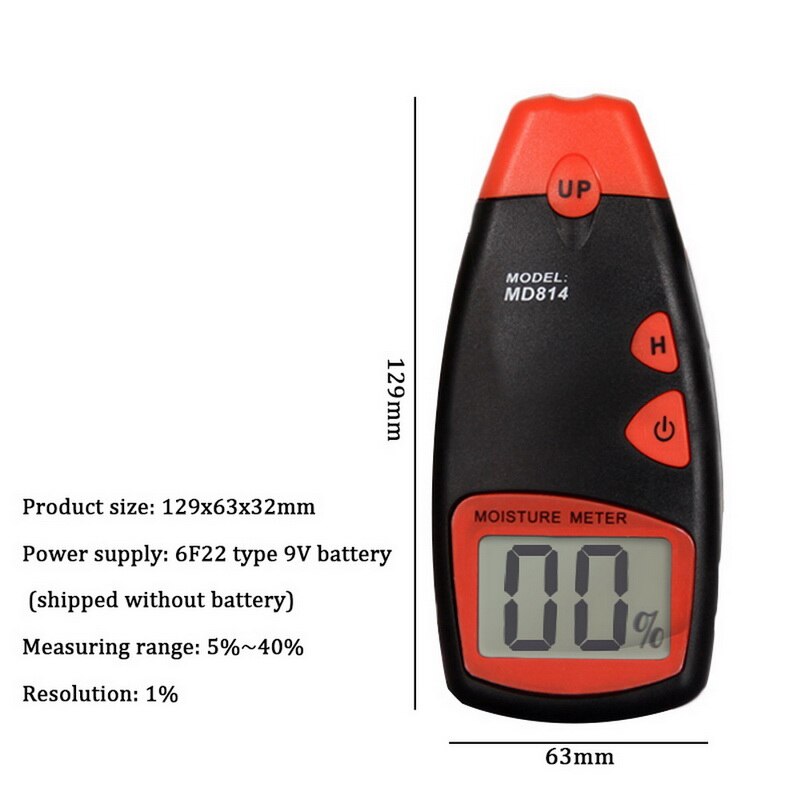 Two Pins Digital Wood Moisture Meter Wood Humidity... – Grandado