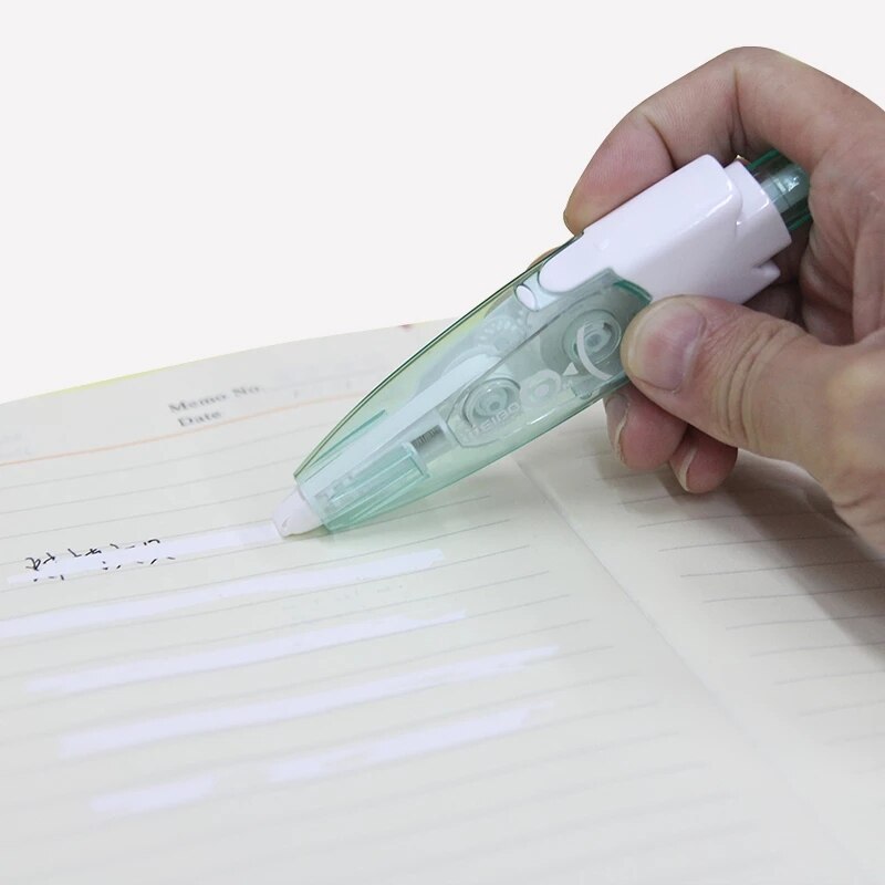 Press white out pen special corrector pen 5mm*6m W... – Grandado
