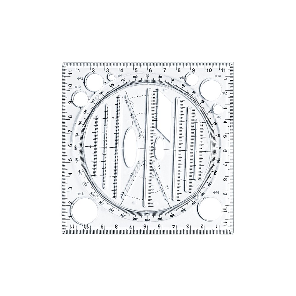 Multifunc Drawing Ruler Art Construction Architect Grandado 7162