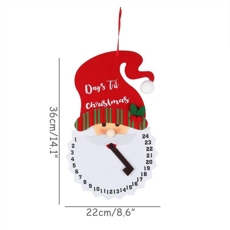 novelty countdown 24 days calendar into christmas ... – Grandado