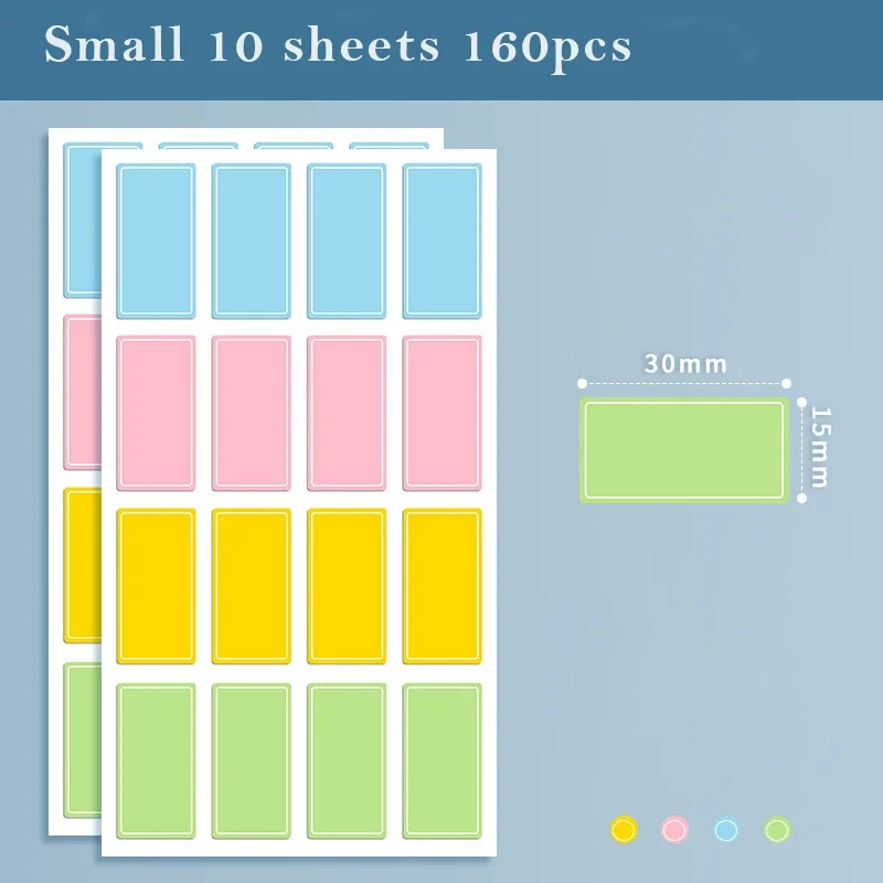 10 Sheets Colorful Label Stickers Kawaii Handwrite... – Vicedeal