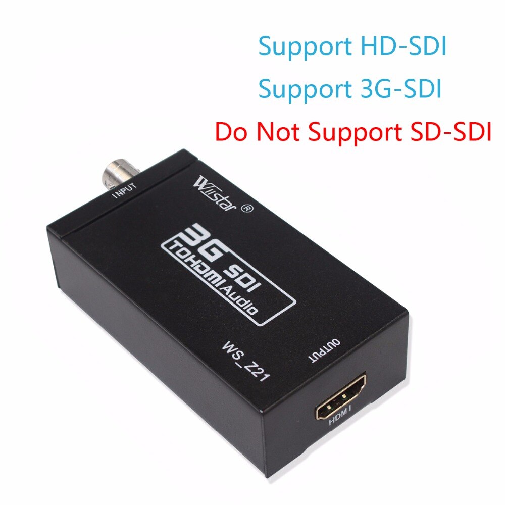 Wiistar Mini HD 3G SDI to HDMI Converter Adapter 1... – Grandado