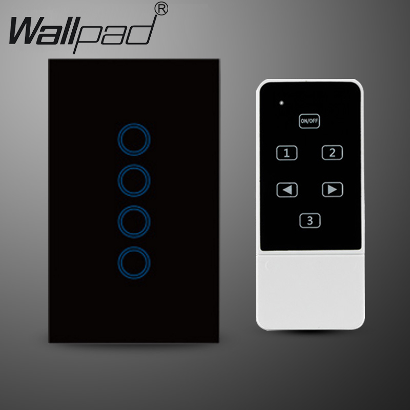 White US AU 118 120 Standard 4 Gang Glass Remote C... – Grandado