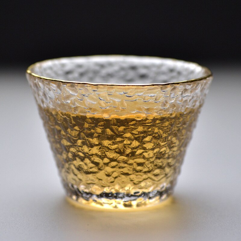 Gold Glass Tea Cup with Glod Rim Arabic Coffee Cup... – Grandado