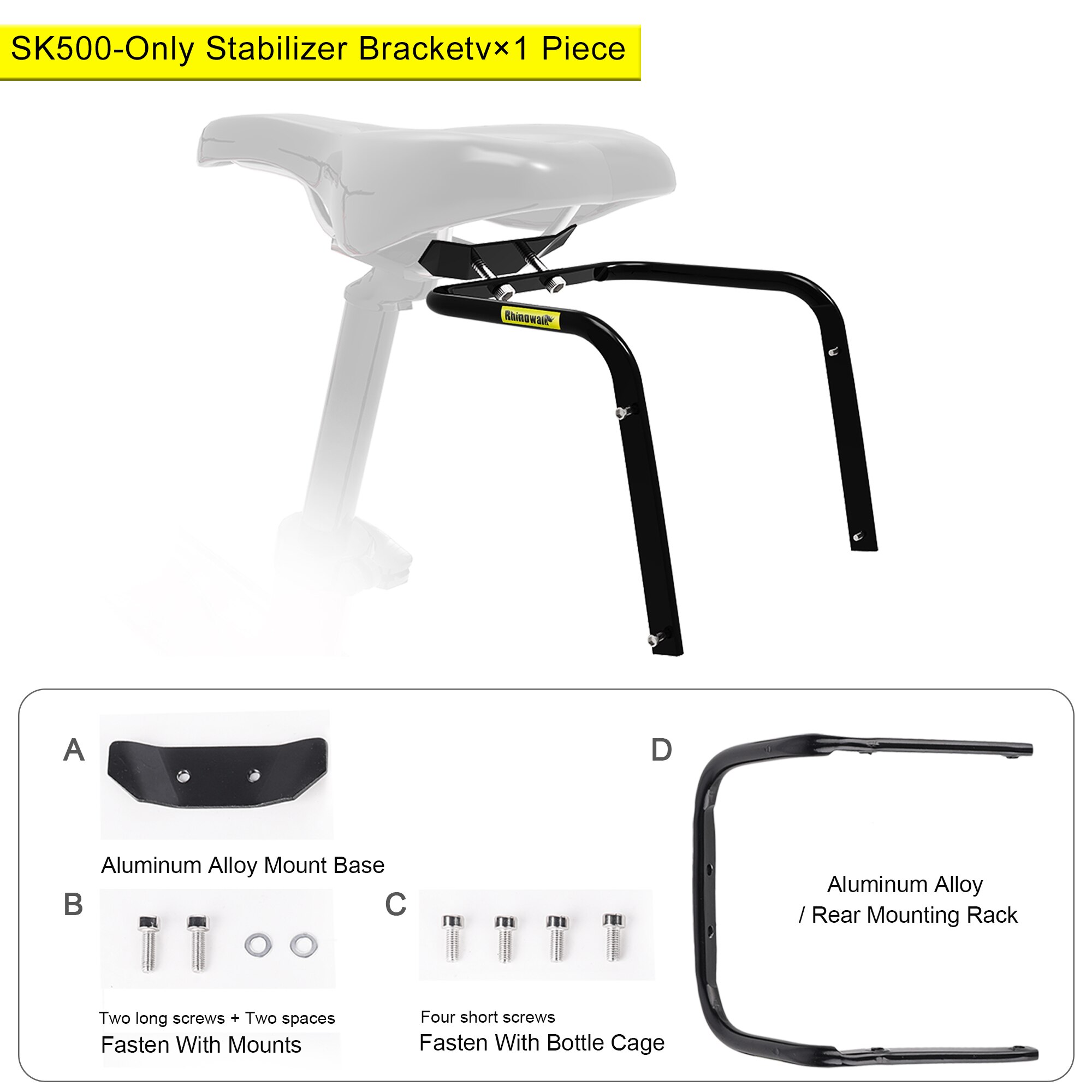 Rhinowalk Saddle Bag Stabilizer Bracket HolderBicy... – Grandado