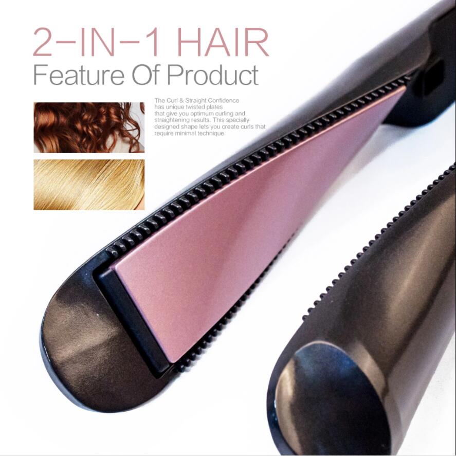 2 in 1 hair curler and straightener in one Twist c... – Grandado