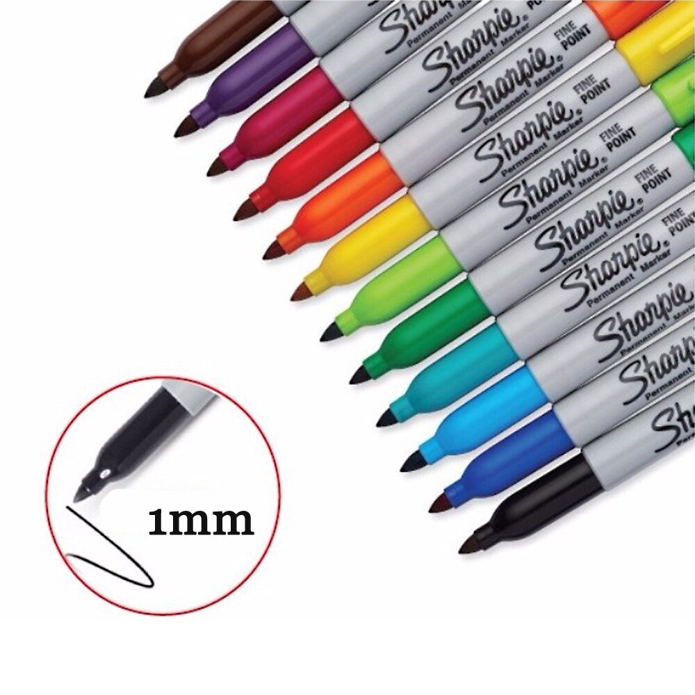 Sharpie 30001 Permanente Verf Marker Set 1mm Ronde... – Grandado