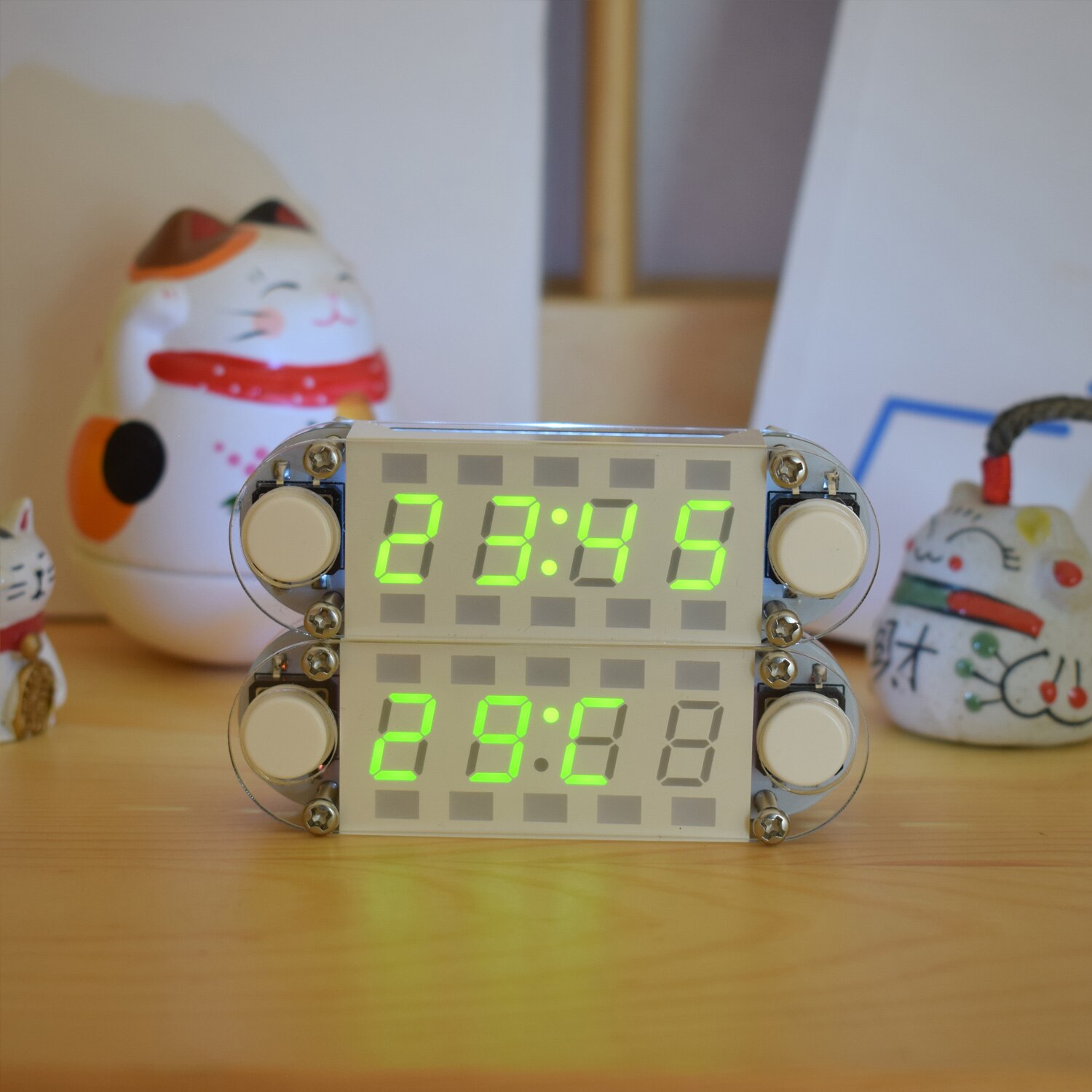 4-Ziffer Digital Uhr DIY Bausatz LED Mischfarbe Ni... – Grandado