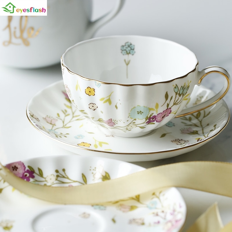 Flower Pastoral style Grace Top Grade Bone China C... – Vicedeal
