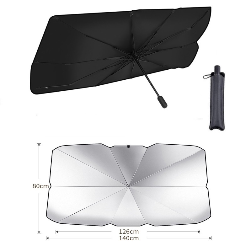 125cm 140cm Foldable Car Windshield Sun Shade Umbr... – Grandado