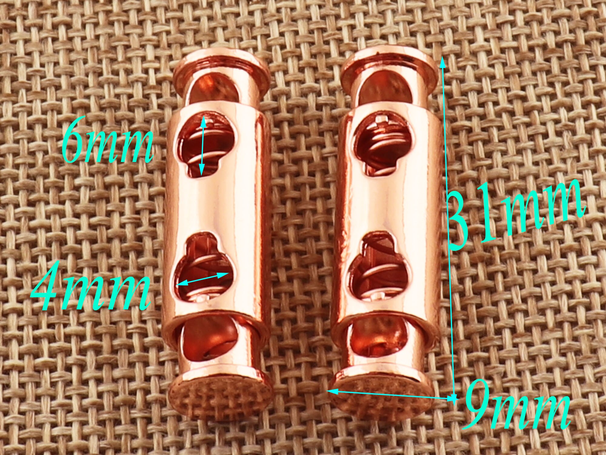 8 pcs Rose Gold/Silver/Gunmetal Double Barrel Togg... – Grandado